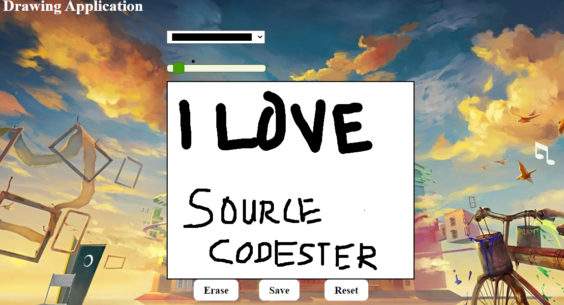 Simple Drawing Application In Javascript Free Source Code Sourcecodester
